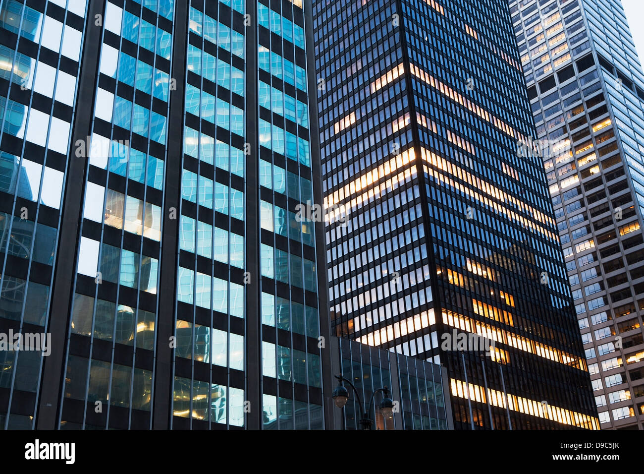 Glass fronted office blocks Stock Photo - Alamy