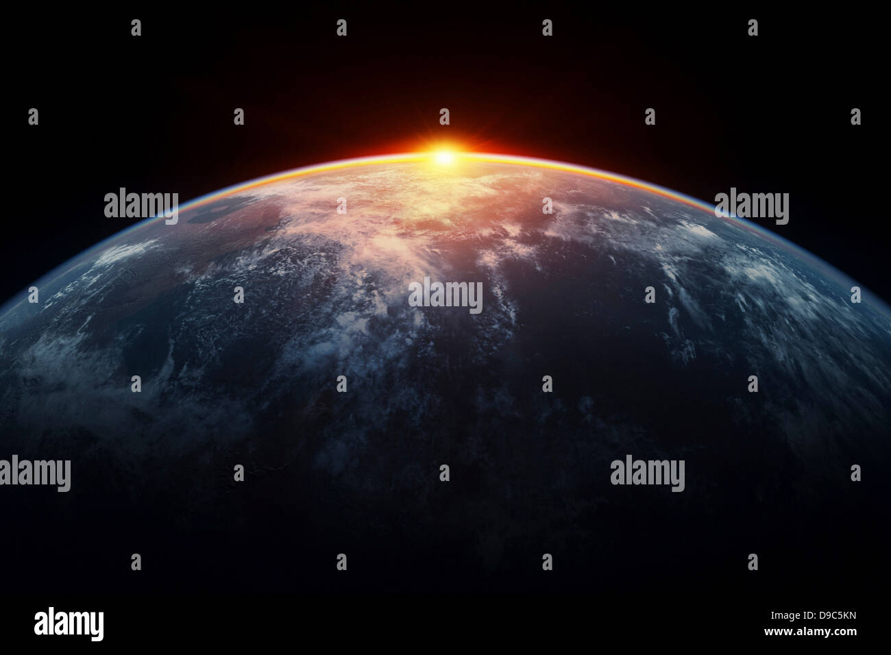 Sunlight planet eclipsing earth hi-res stock photography and images - Alamy