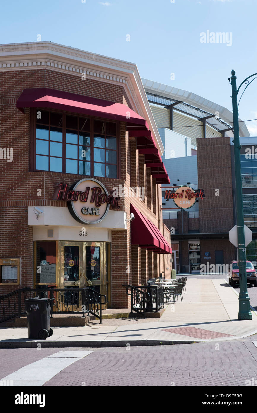 The Hard Rock cafe, Beale Street, Memphis, Tennessee Stock Photo - Alamy