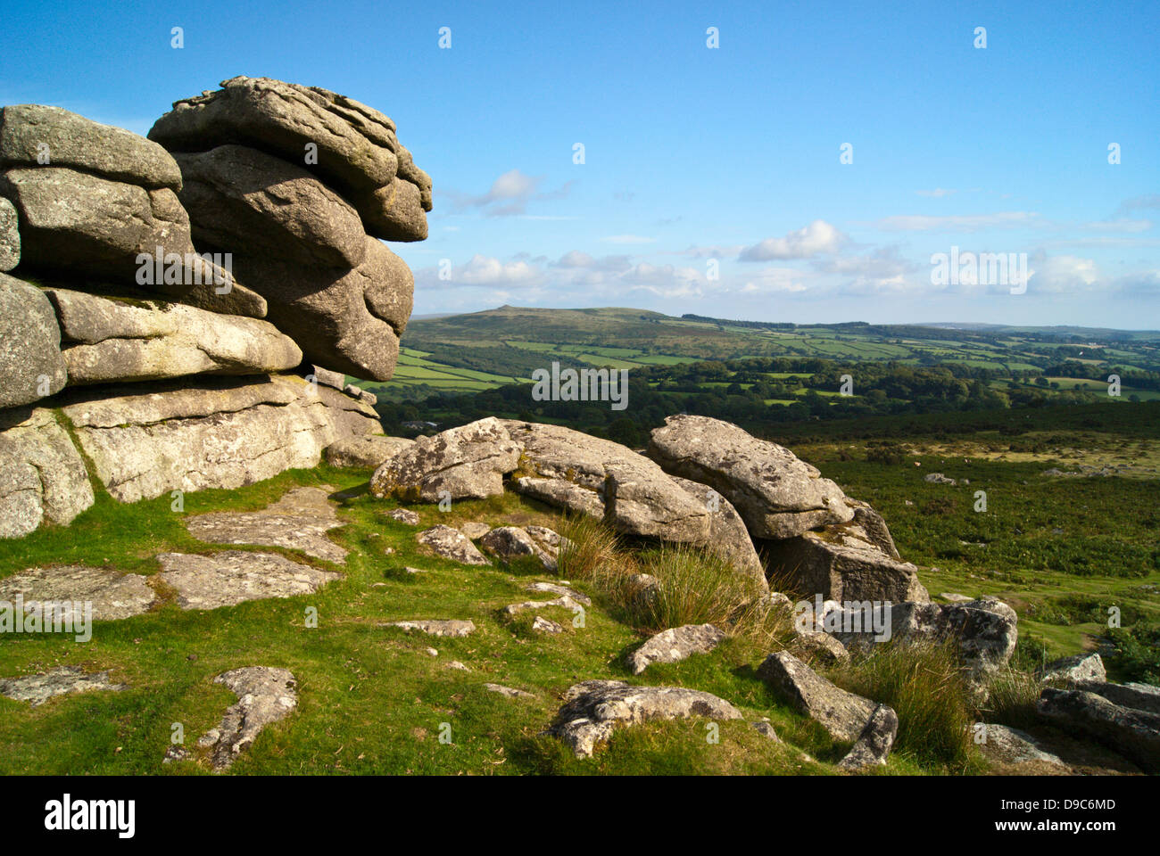 Pew Tor, Dartmoor, on a summer's afternoon Stock Photo - Alamy