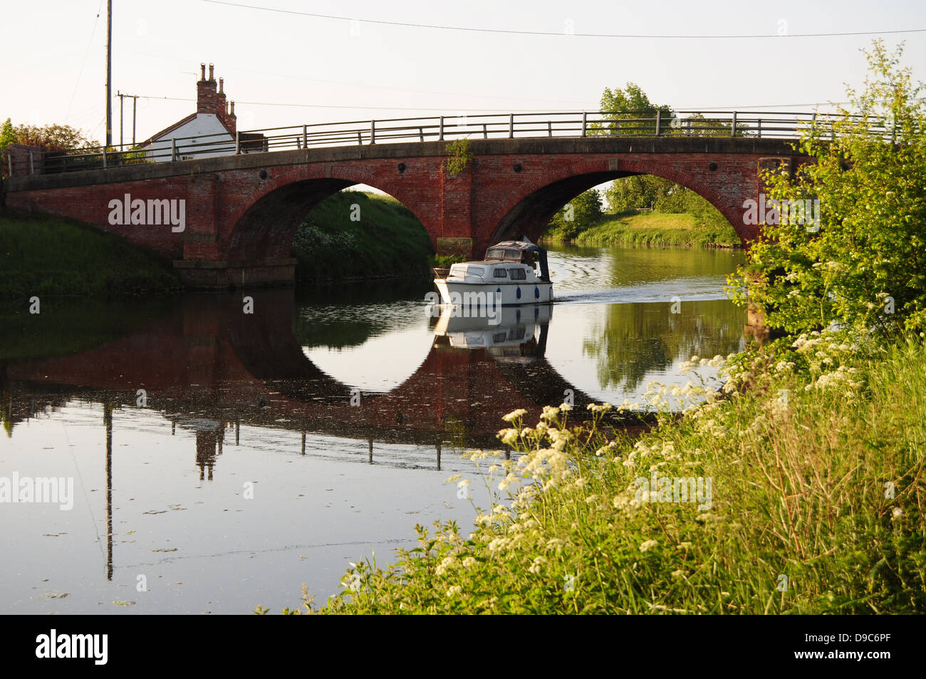 The old Tattershall bridge at Tattershall Bridge on the River Witham ...