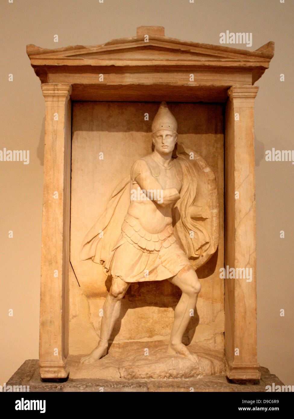 Athens a young athenian warrior with full military equipment hi-res ...