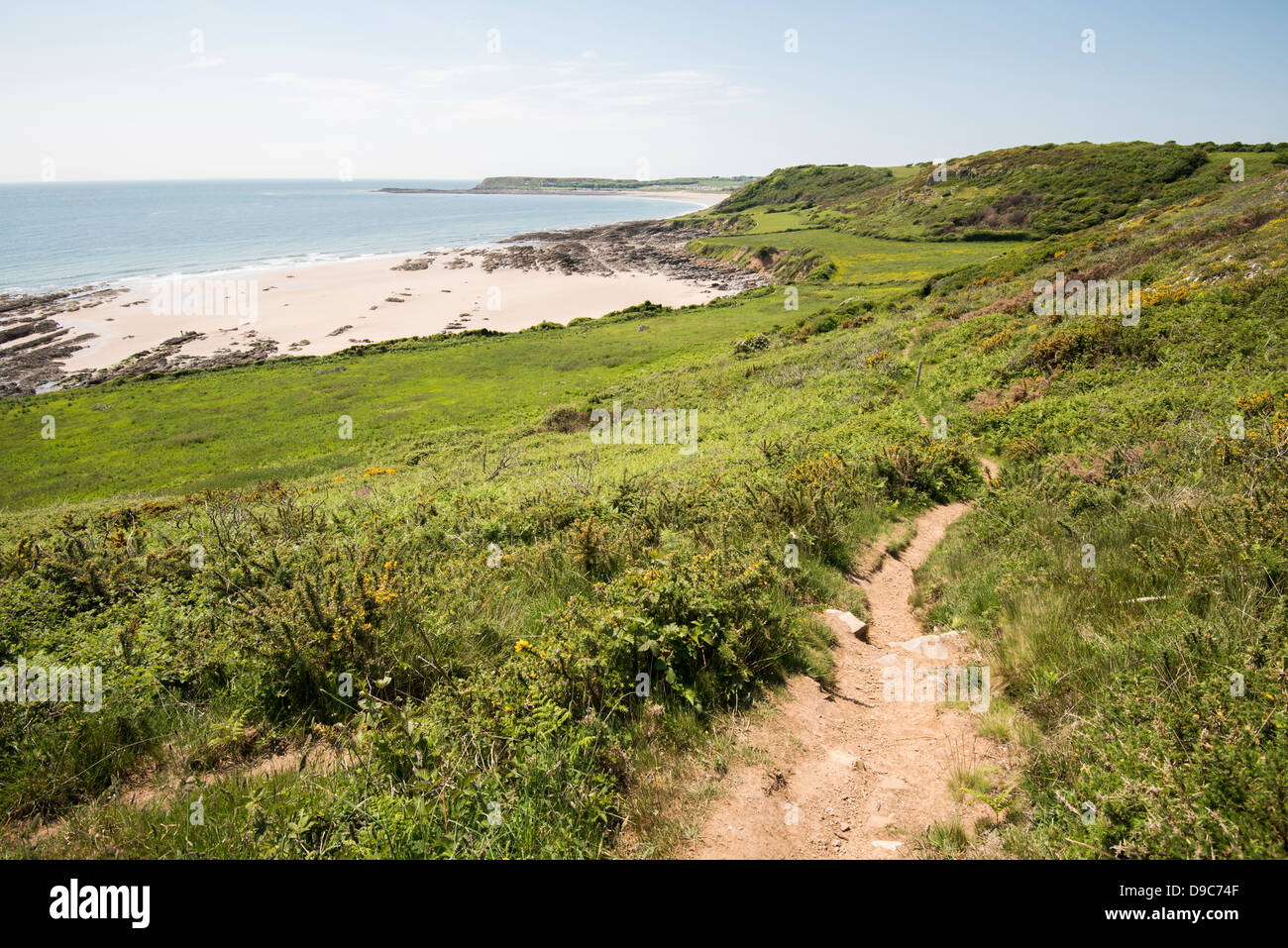 Wales Coast Path, Gower, Swansea, Wales Stock Photo - Alamy