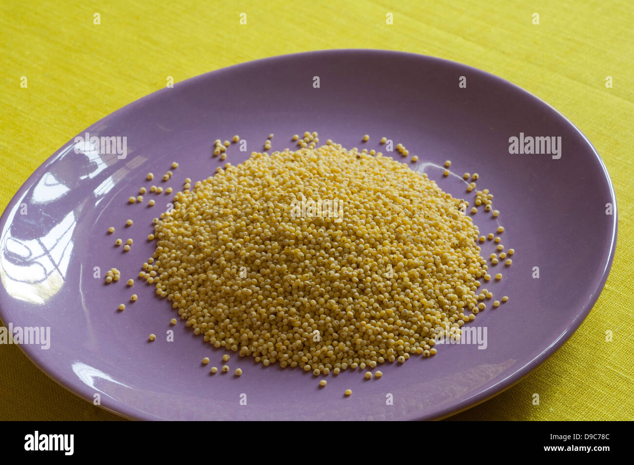 Close-up view of organic Hulled Millet Stock Photo - Alamy