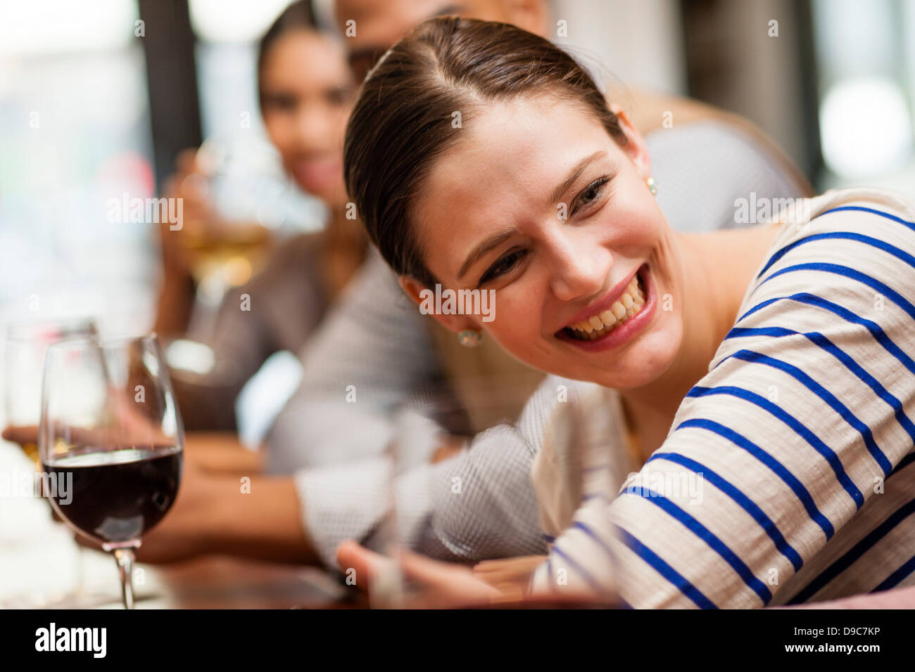 Female leaning forward hi-res stock photography and images - Alamy