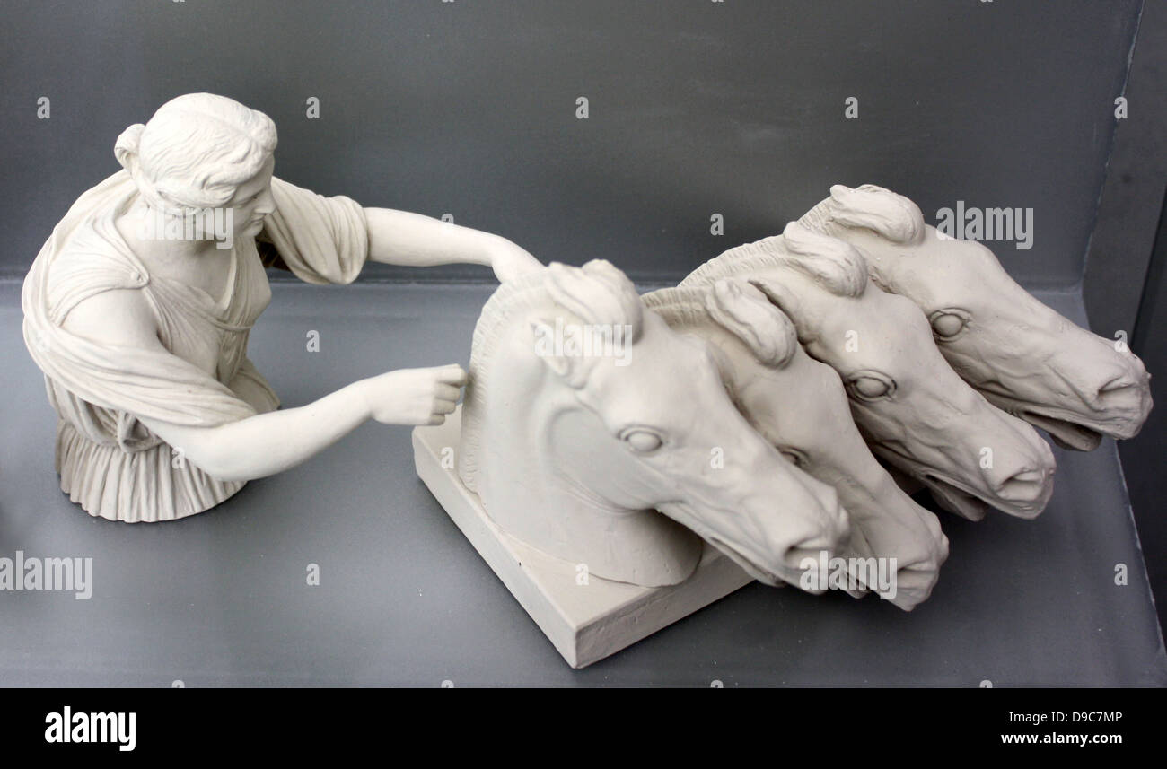 Reconstruction of the east pediment of the Parthenon according to a ...