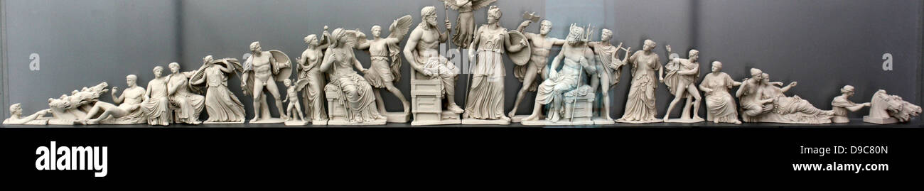 Reconstruction of the east pediment of the Parthenon according to a ...