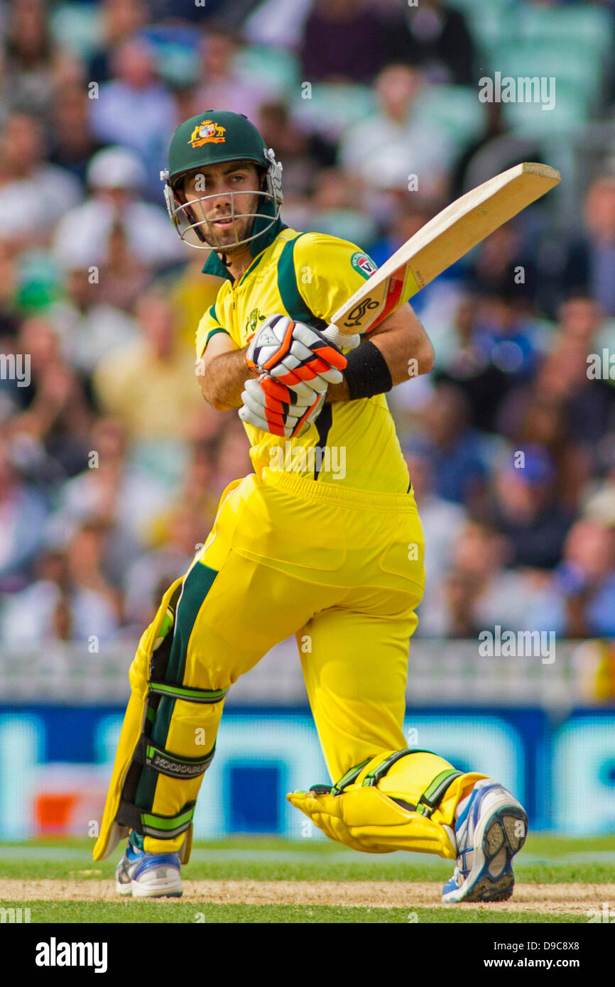London, UK. 17th June, 2013. Australia's Glenn Maxwell batting during ...