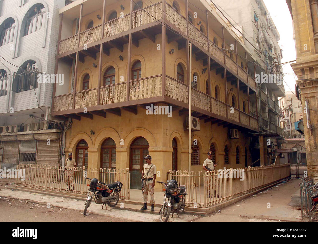 Security officials have been deployed for the security of Wazir Mansion ...
