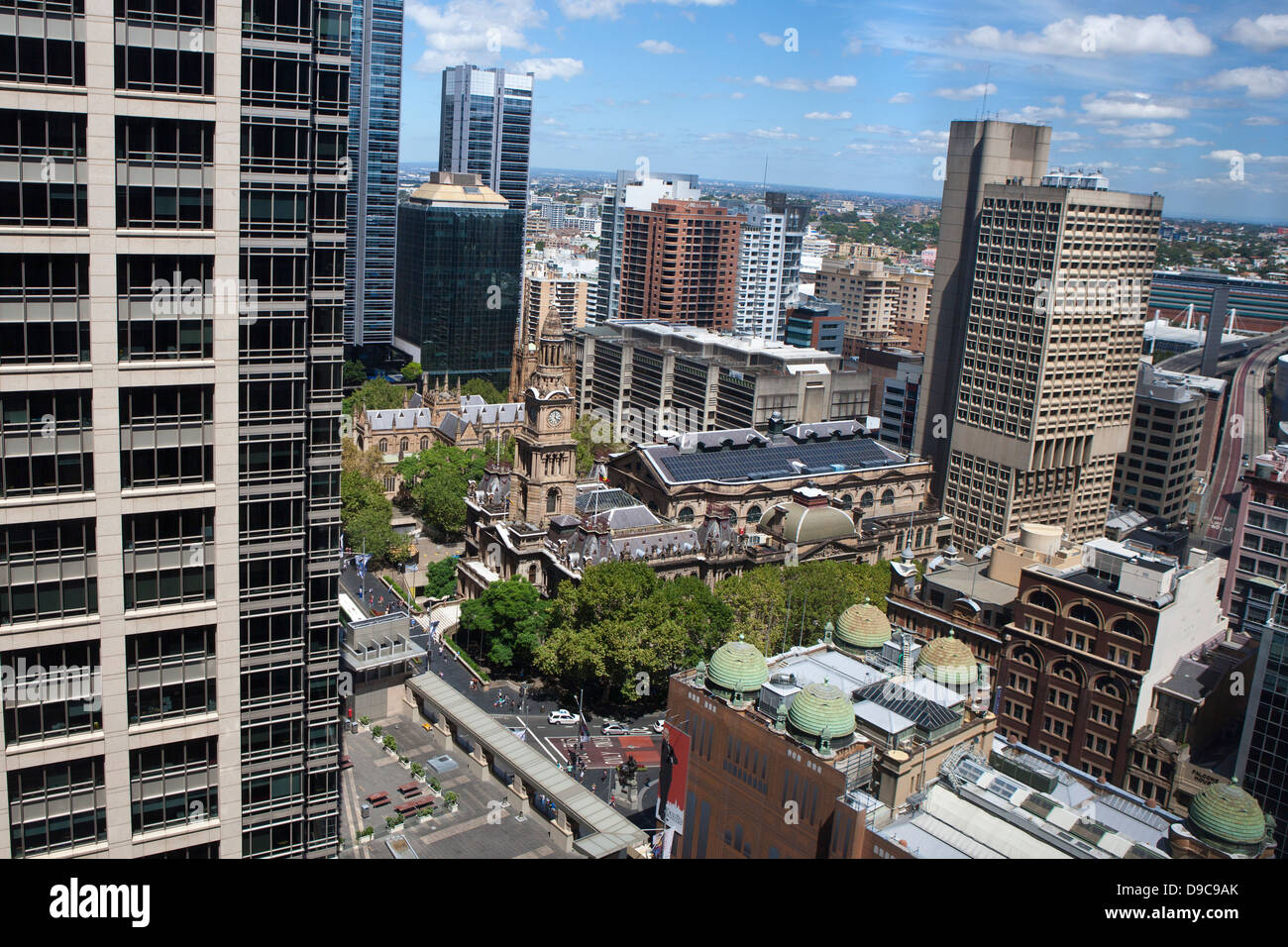 Aerial view of City Hall, Sydney, Australia Stock Photo - Alamy
