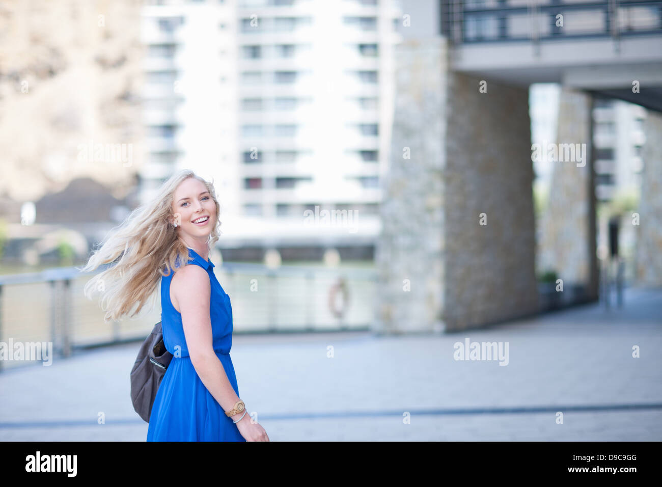 Beautiful young woman turn around hi-res stock photography and images ...