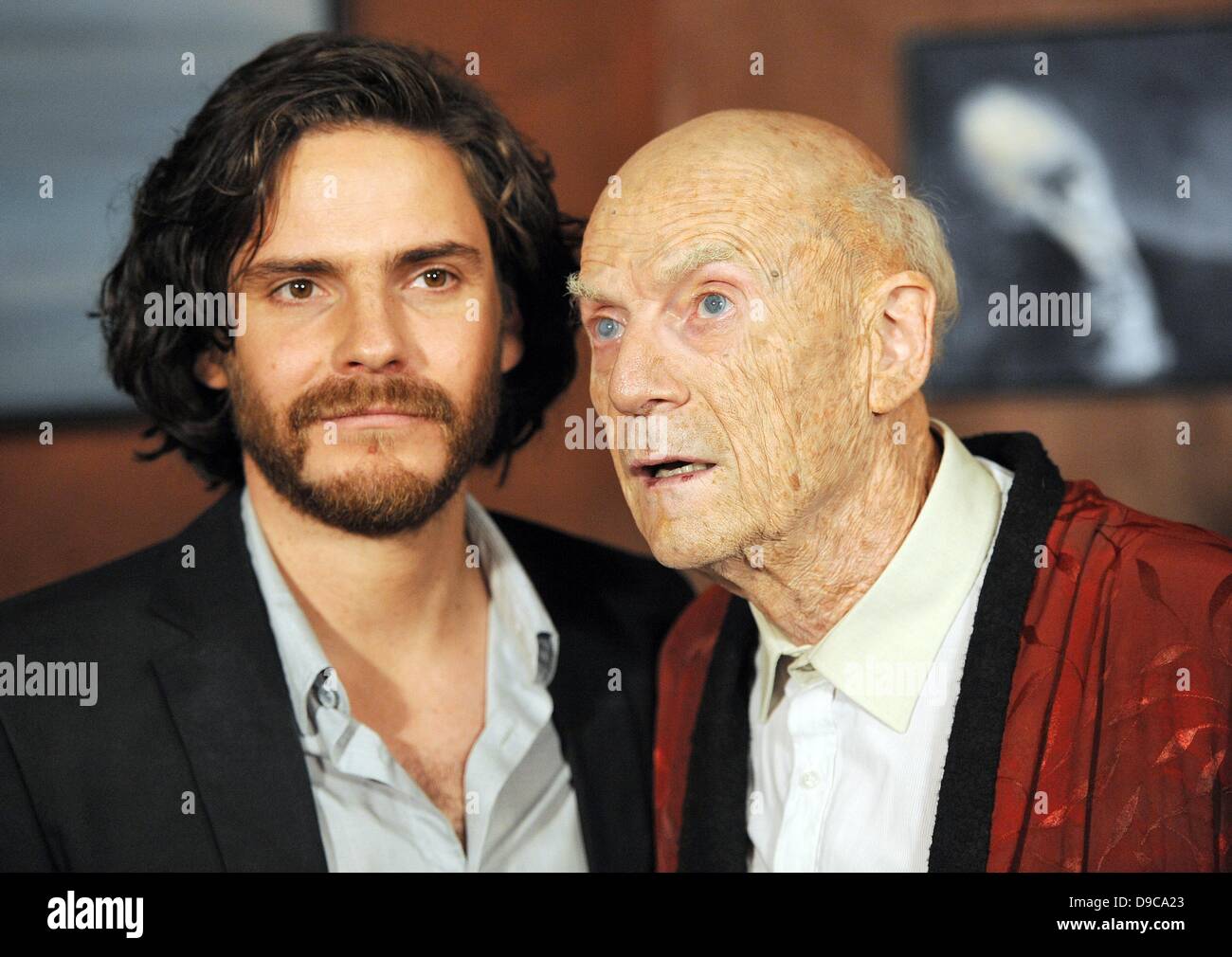 German actor Daniel Bruehl (L, as Sebastian Zoellner) and Danish actor ...