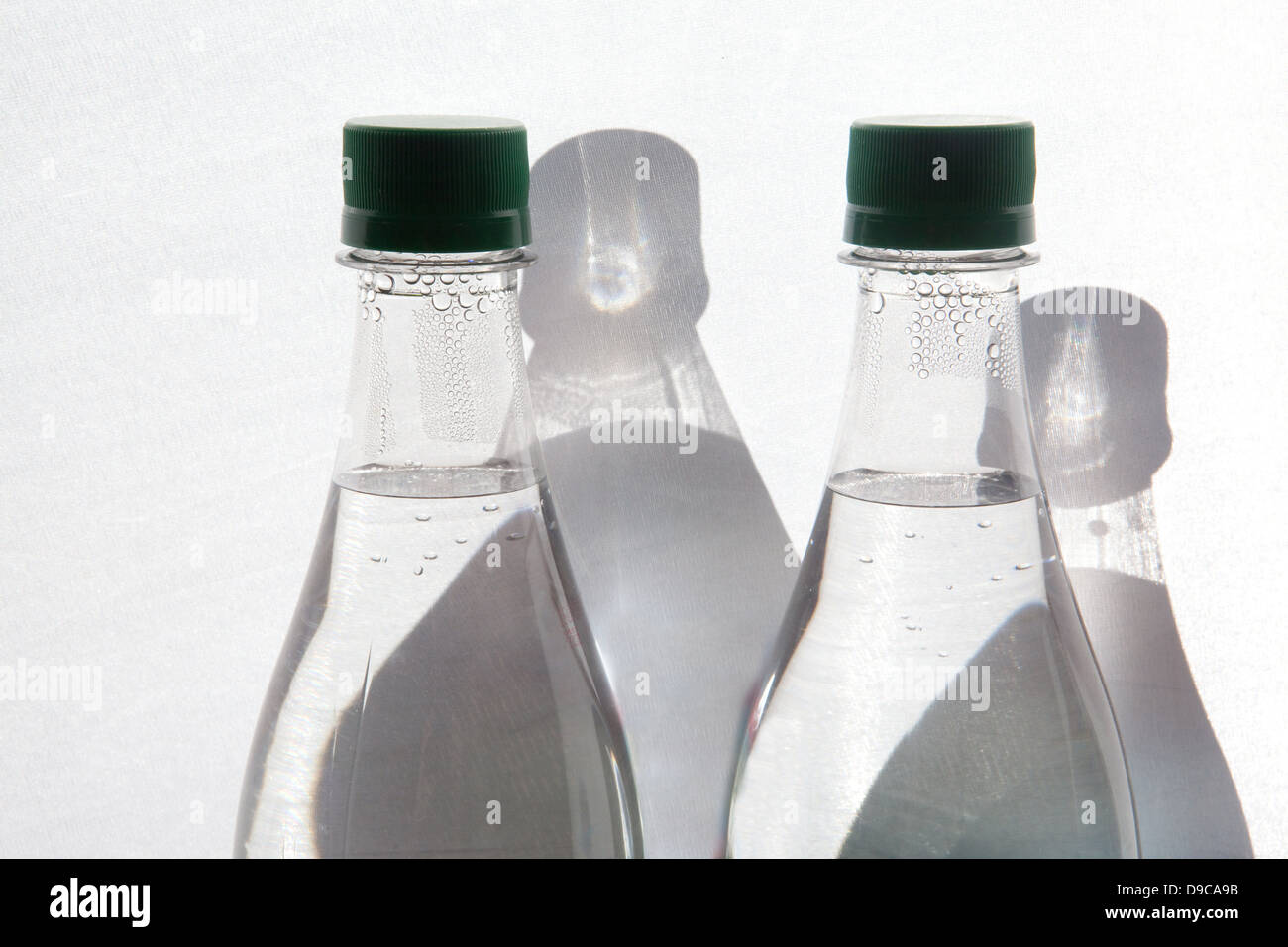 Two bottles of mineral water Stock Photo - Alamy