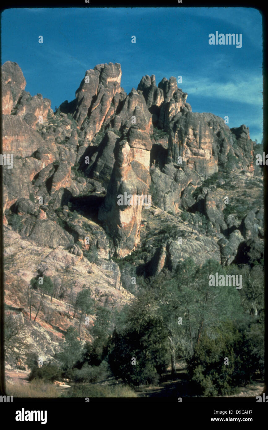 Pinnacles National Monument in California features striking rock spires ...
