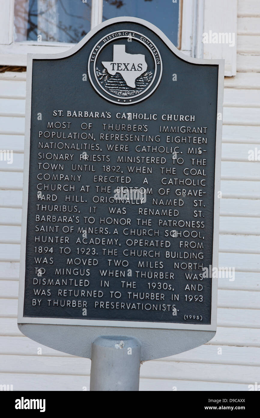 ST. BARBARA'S CATHOLIC CHURCH Most of Thurber's immigrant population ...