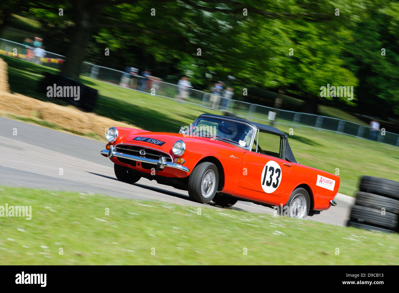 A car racing around Crystal Palace Park in London for the Motorsport at ...