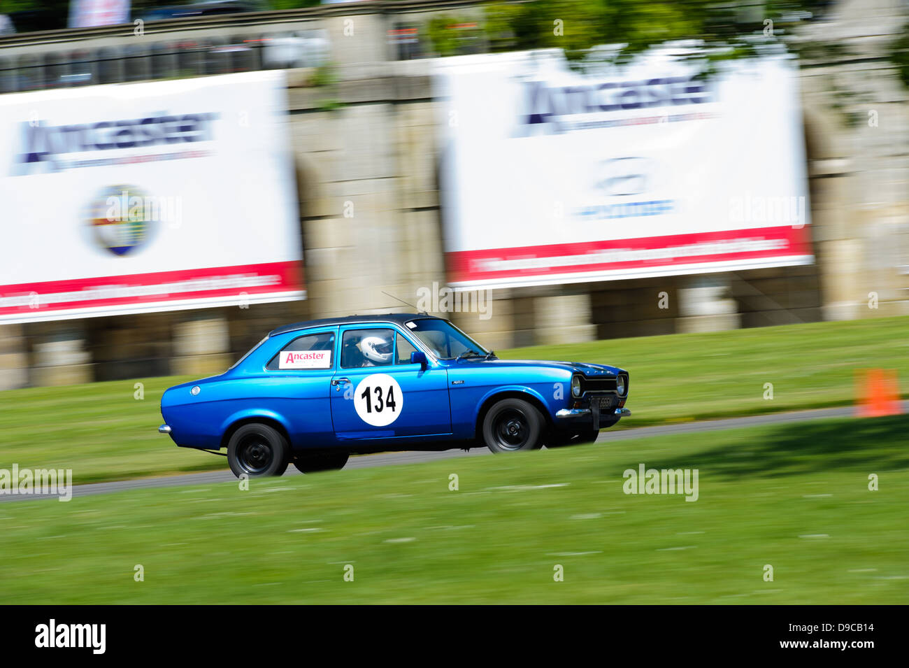 A car racing around Crystal Palace Park in London for the Motorsport at ...