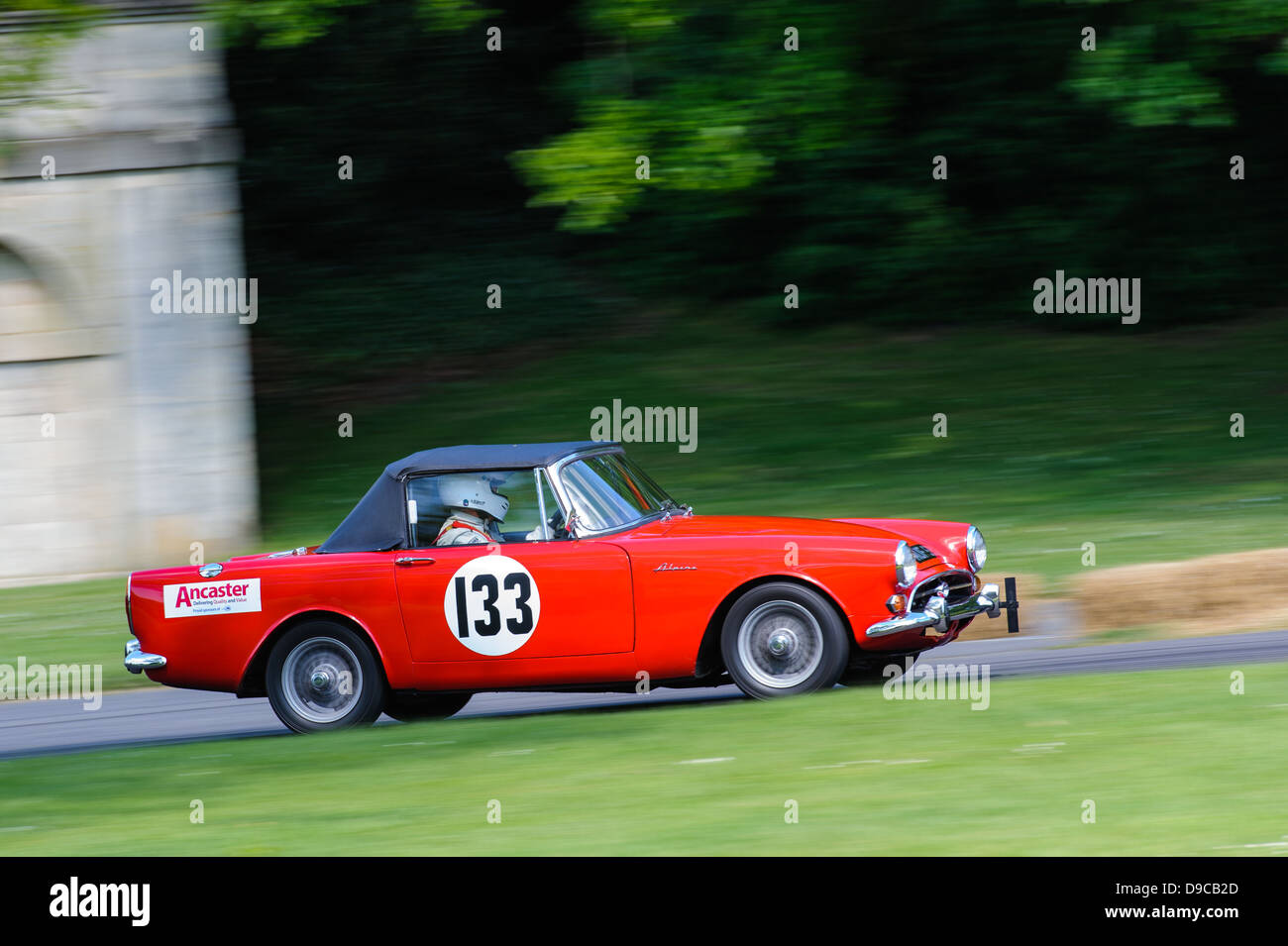 A car racing around Crystal Palace Park in London for the Motorsport at ...
