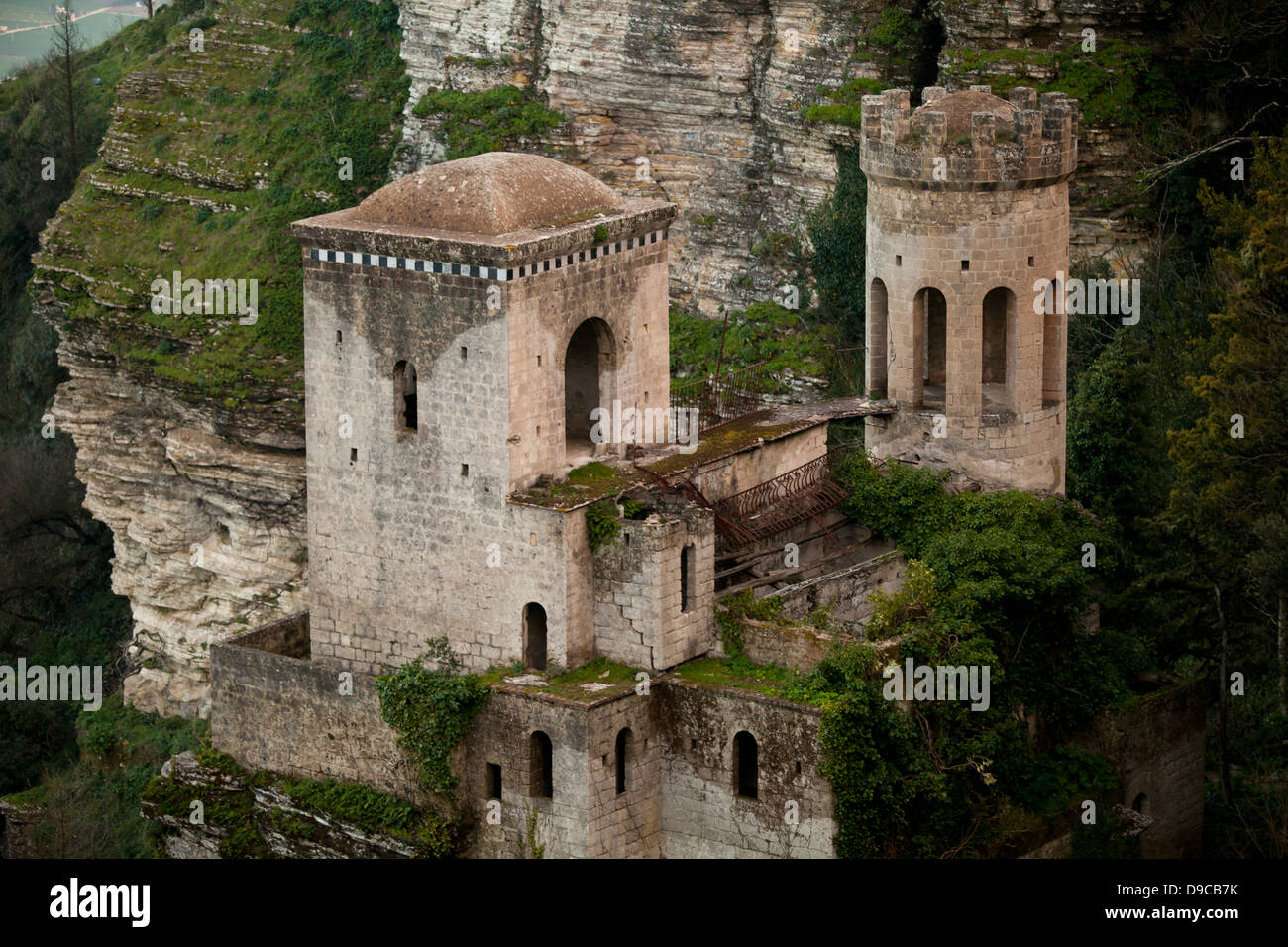Torretta Pepoli castle in Erice, Sicily Stock Photo - Alamy