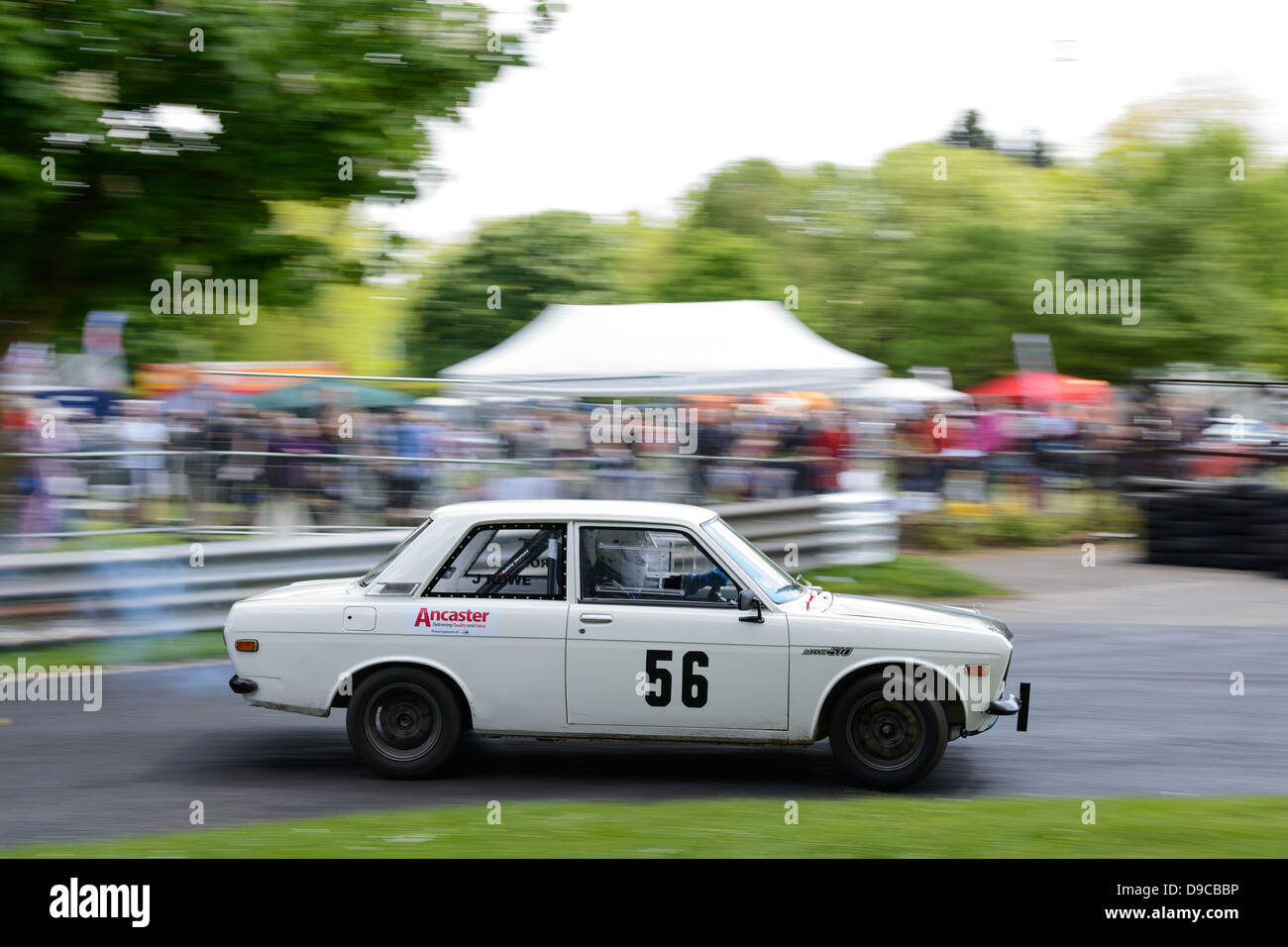 A car racing around Crystal Palace Park in London for the Motorsport at ...