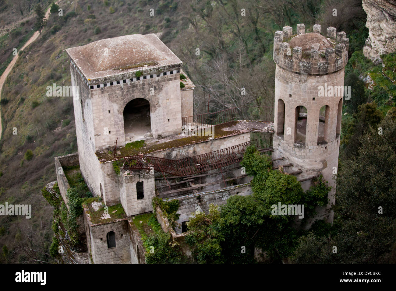 Torretta Pepoli castle in Erice, Sicily Stock Photo - Alamy