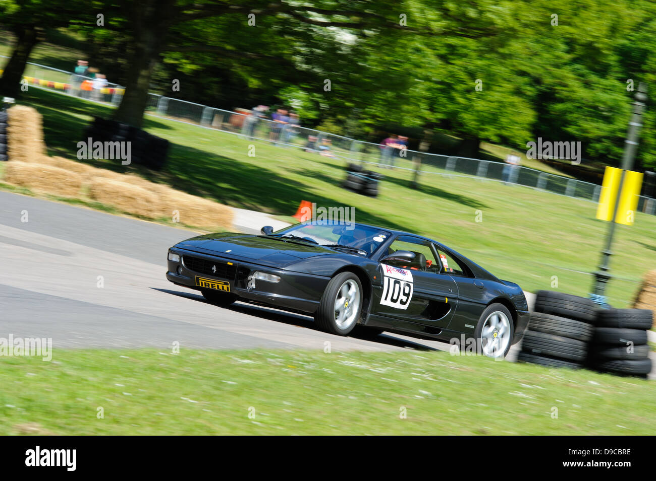 A car racing around Crystal Palace Park in London for the Motorsport at ...