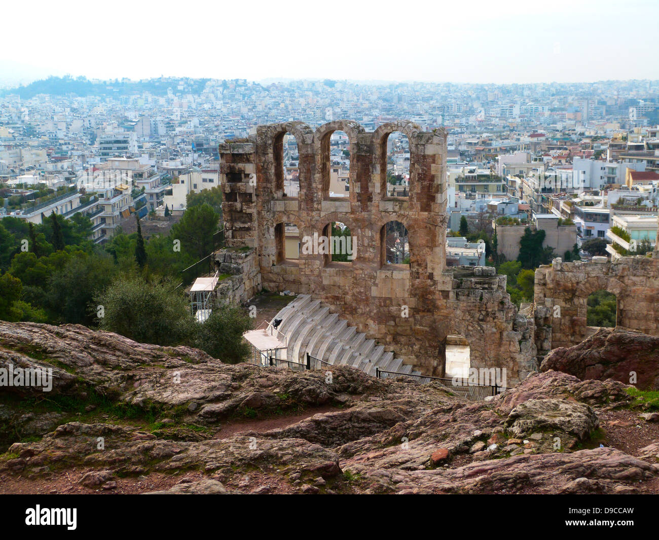 The Odeon of Herodes Atticus is a stone theatre structure located on ...