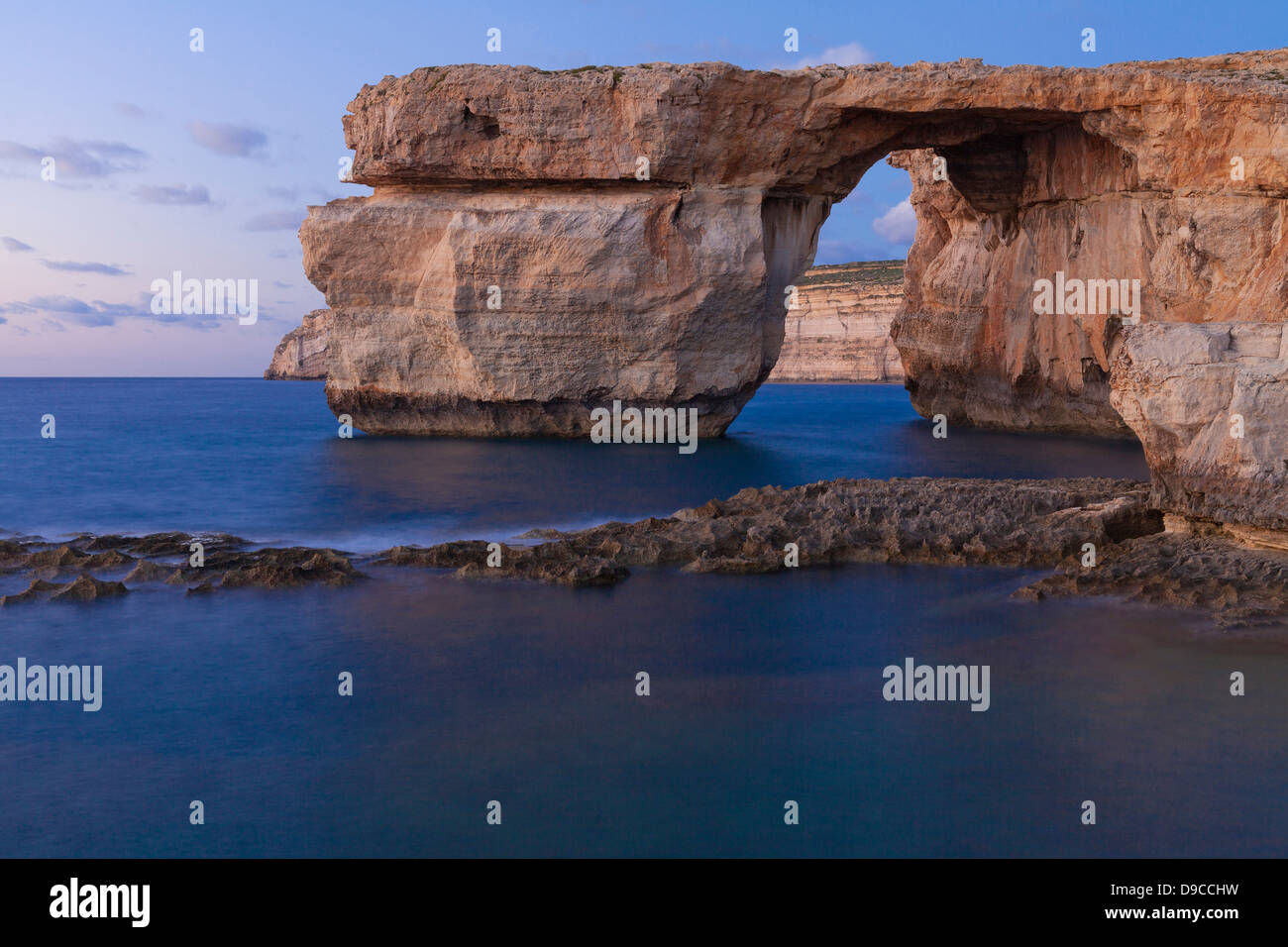 Gozo Azure Window Long Exposure Stock Photo - Alamy