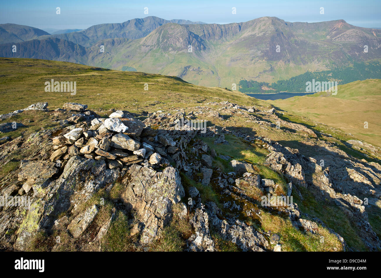 Looking over towards High Crag, High Stile & Red Pike from the summit ...