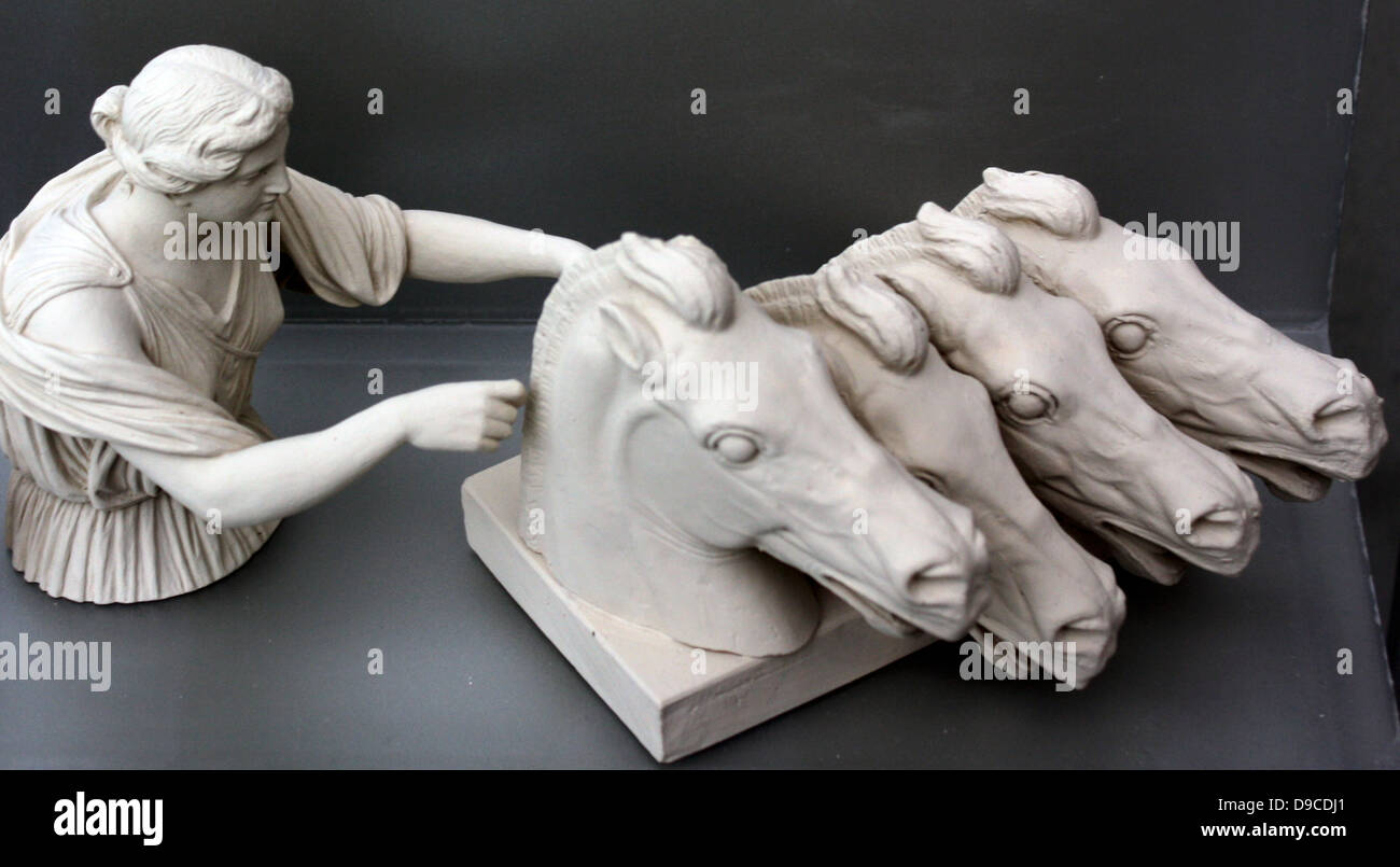 Reconstruction of the east pediment of the Parthenon according to ...