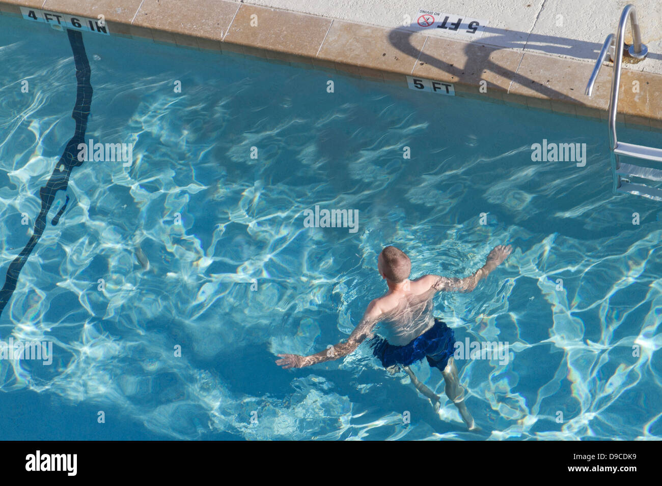 Wading in a swimming pool hi-res stock photography and images - Alamy