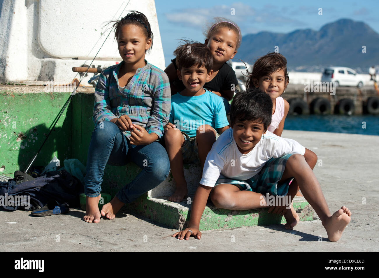 Children, Kalk Bay, False Bay, South Africa Stock Photo - Alamy