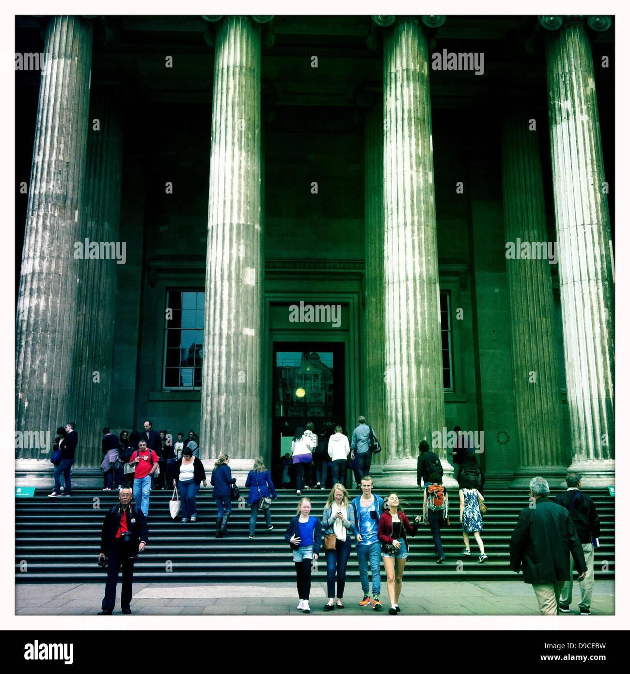 June 16, 2013 - London, UK - Main entrance with columns..The British ...