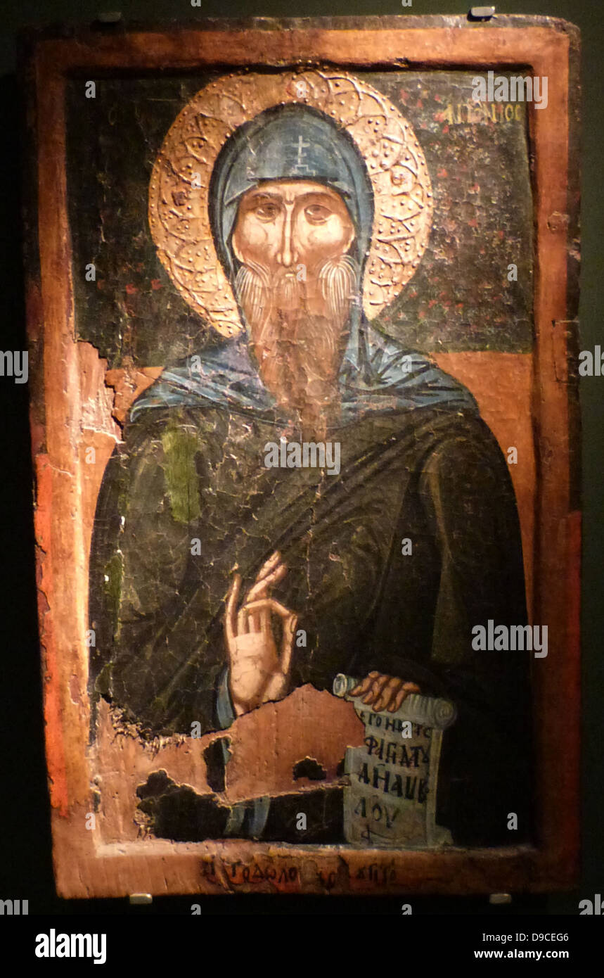 St Anthony, end of the 14th century. Made in a provincial workshop ...
