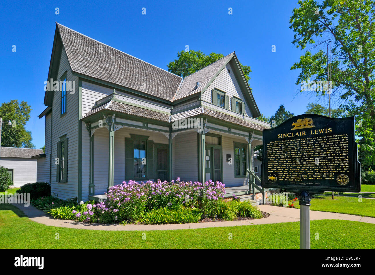 Sinclair Lewis Home Sauk Centre Minnesota MN Stock Photo - Alamy