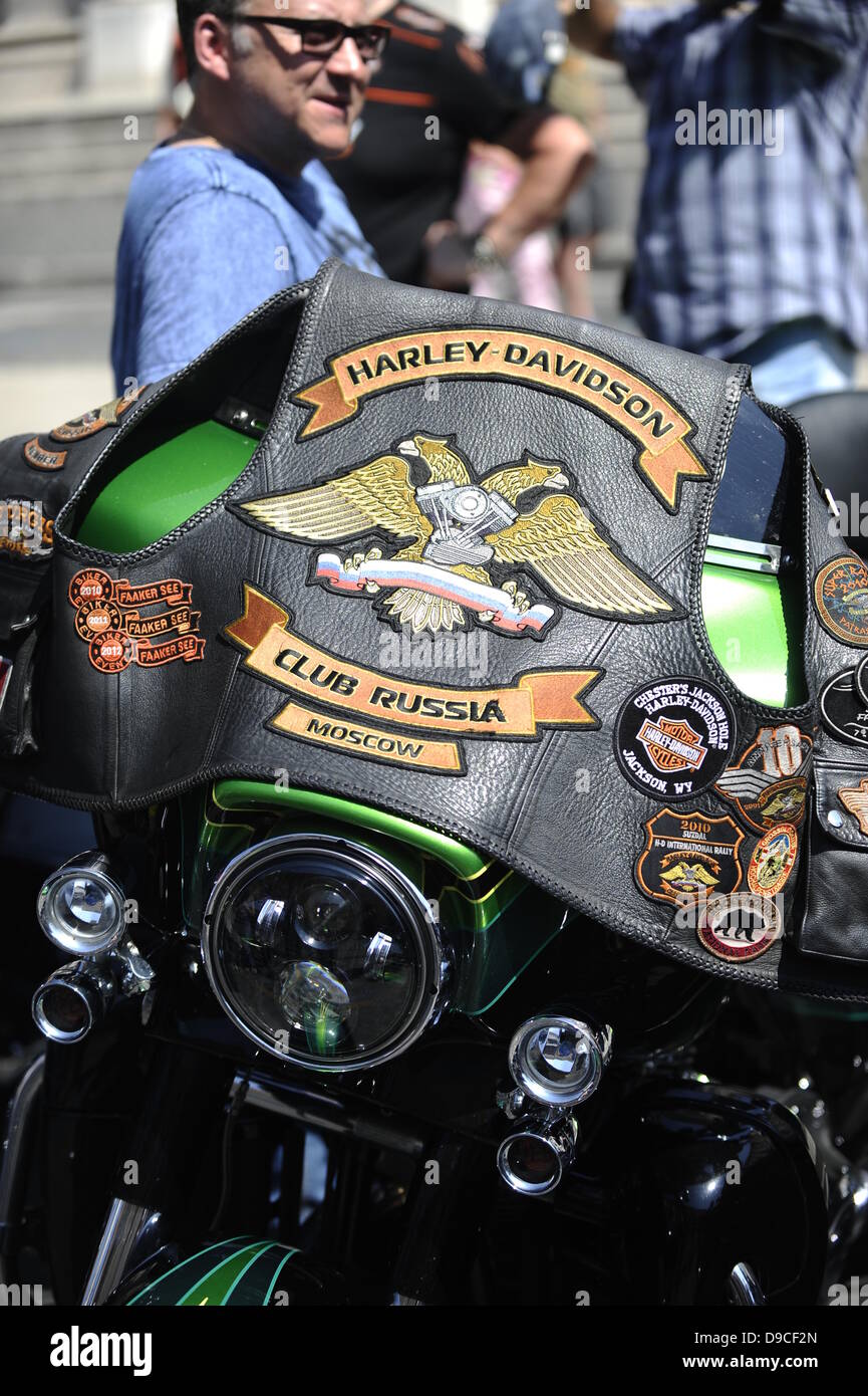 Harley-Davidson Enthusiasts Roll Into Rome. The low rumbling of some ...