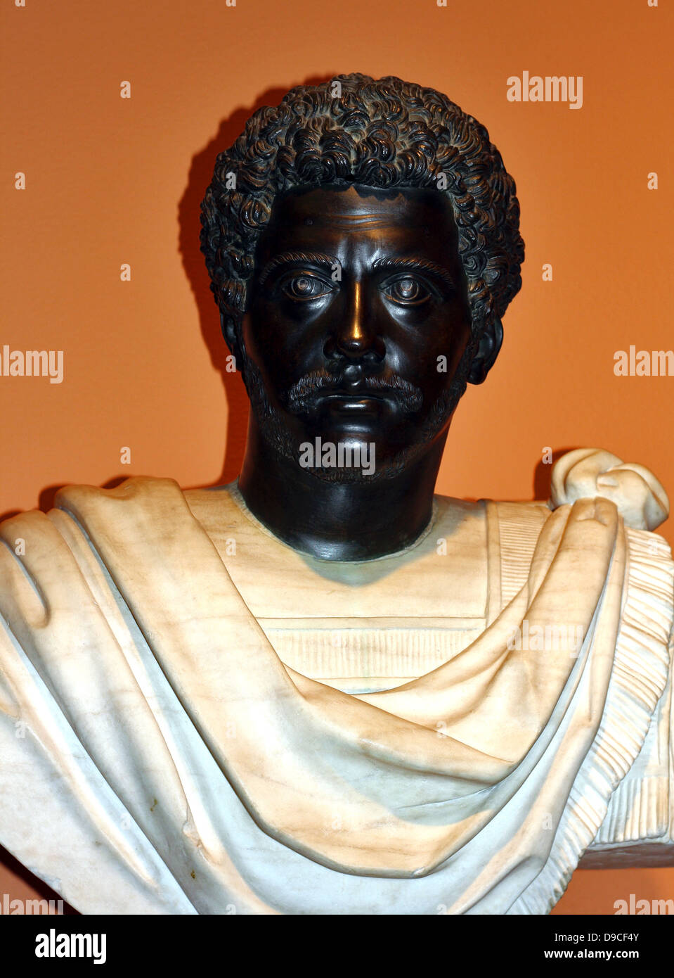 Bust of the Emperor Commodus (161-192 AD) Bronze and marble bust 17th ...