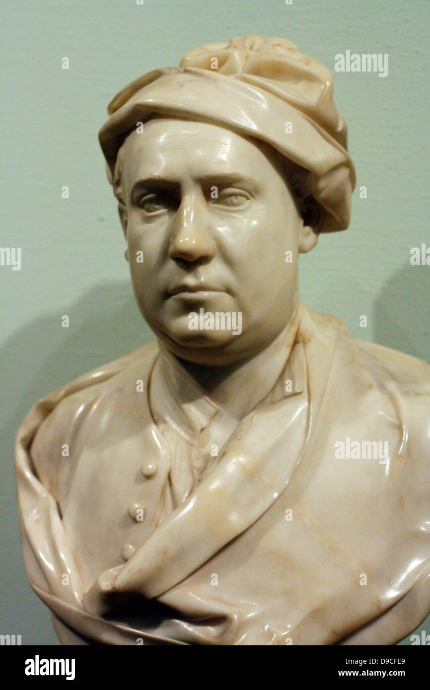 Portrait of Jonathan Tyers circa 1750 in Marble. Portrait shows Louis ...