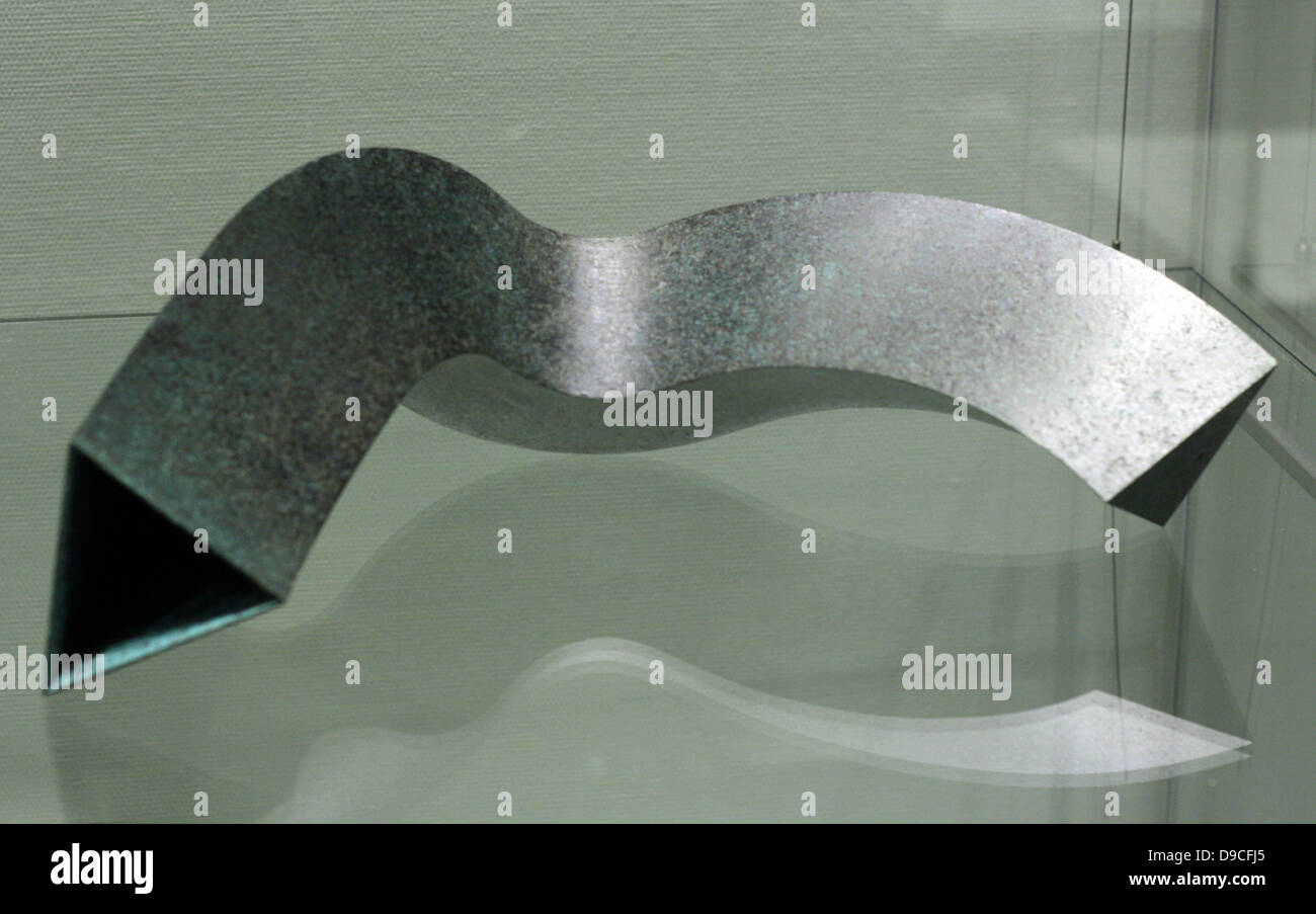 Robert Marsden born 1947. 'A line without measure' 1990. Patinated ...