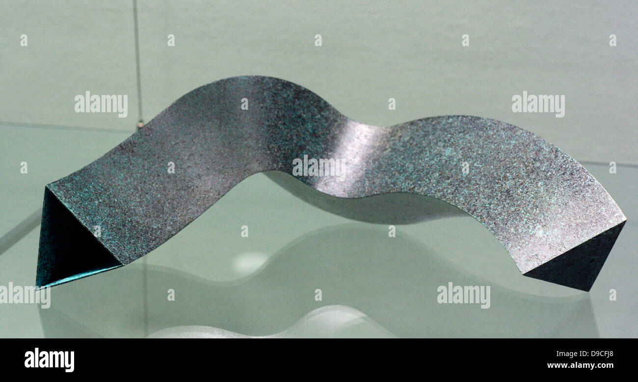 Robert Marsden born 1947. 'A line without measure' 1990. Patinated ...