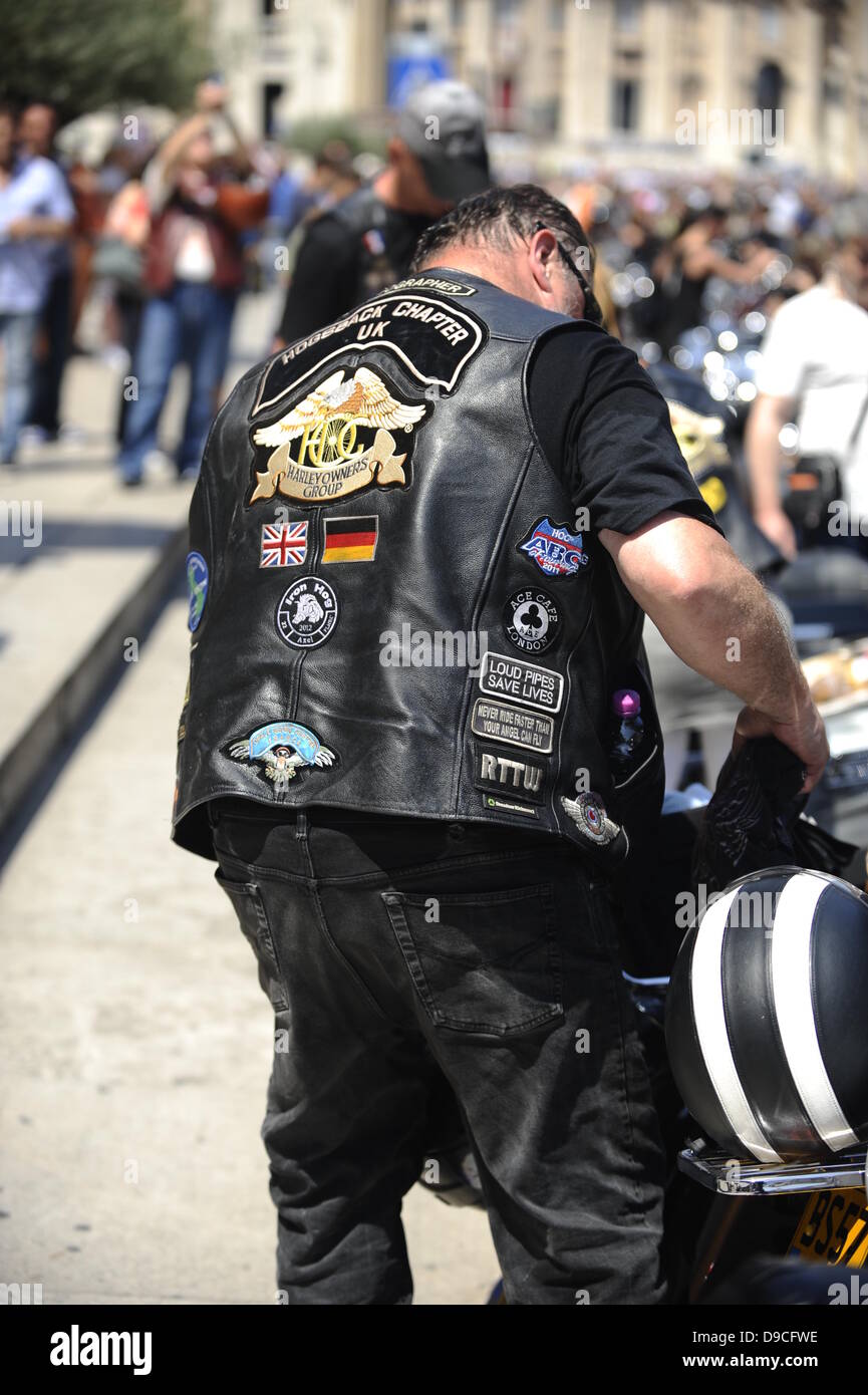 Harley-Davidson Enthusiasts Roll Into Rome. The low rumbling of some ...