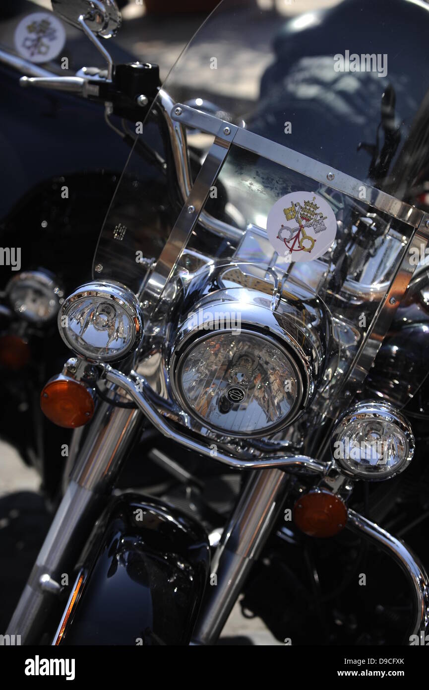 Harley-Davidson Enthusiasts Roll Into Rome. The low rumbling of some ...