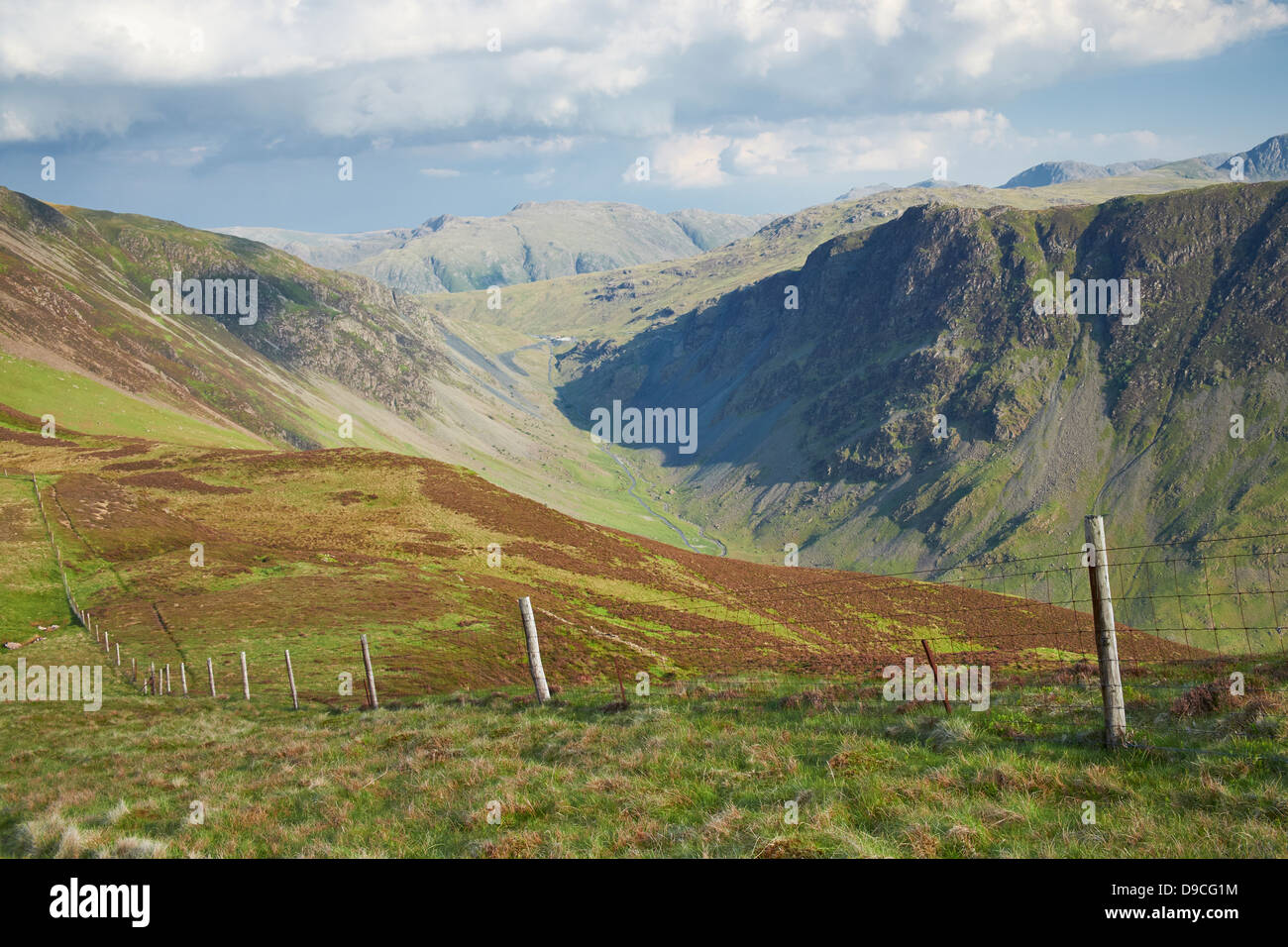 Looking over towards Honister Slate Mine from Hindscarth Edge in ...