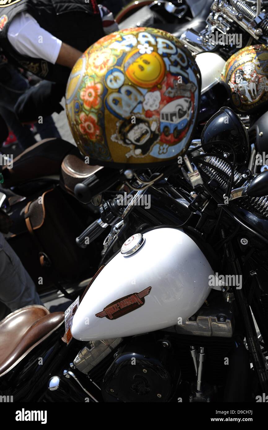 Harley-Davidson Enthusiasts Roll Into Rome. The low rumbling of some ...