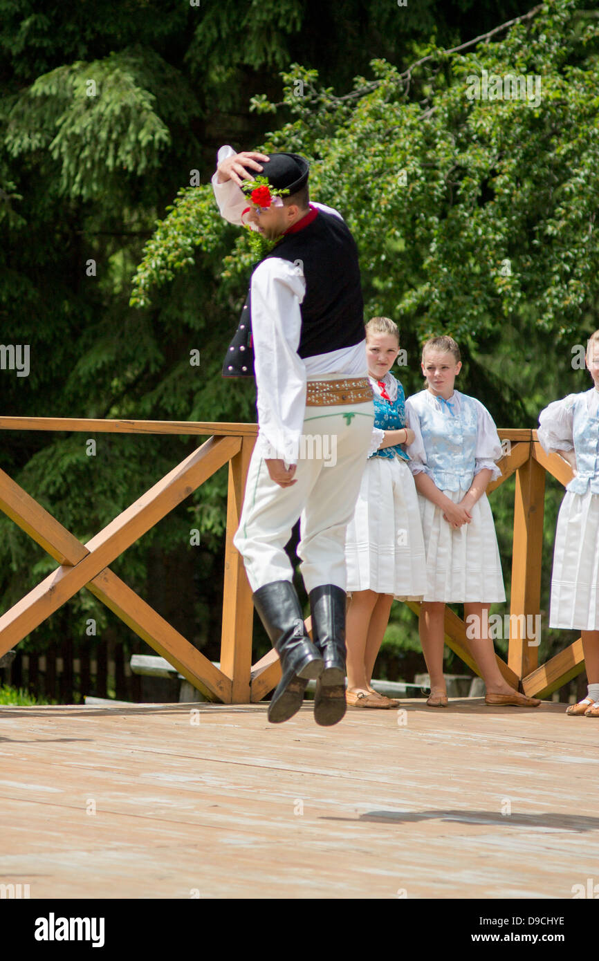 Flying folk man Stock Photo - Alamy