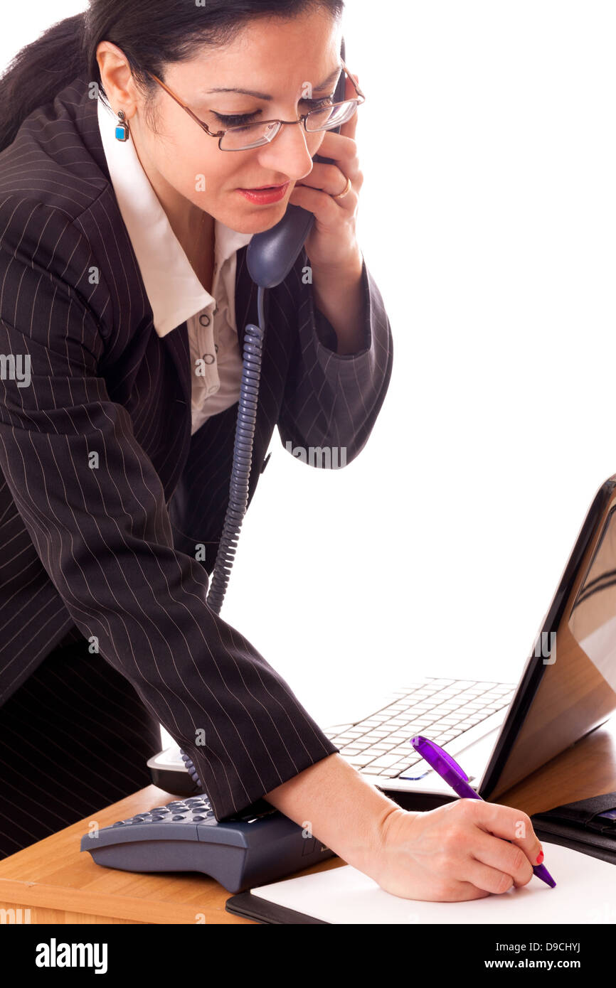 Busy Manager Woman Stock Photo - Alamy