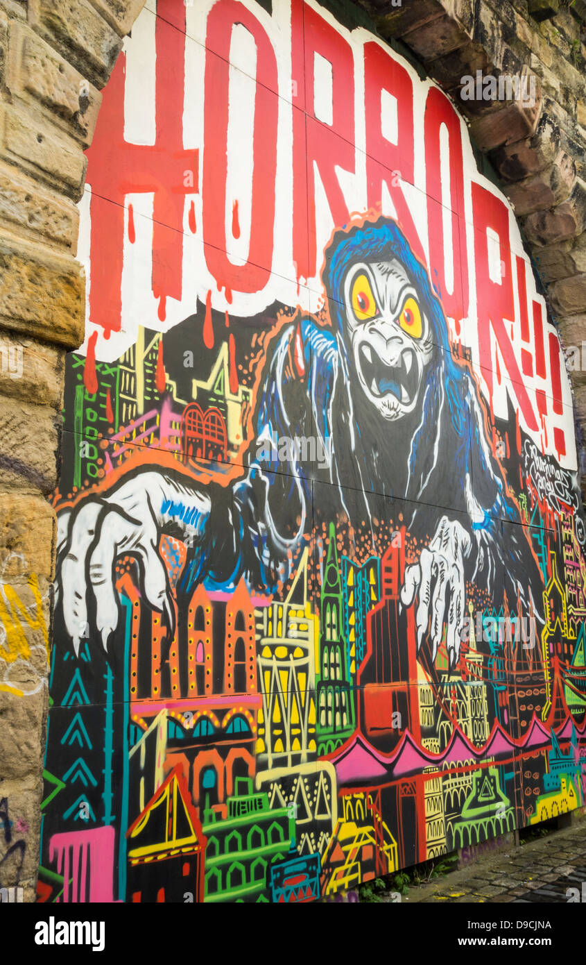 Graffiti art on railway arches Stock Photo - Alamy