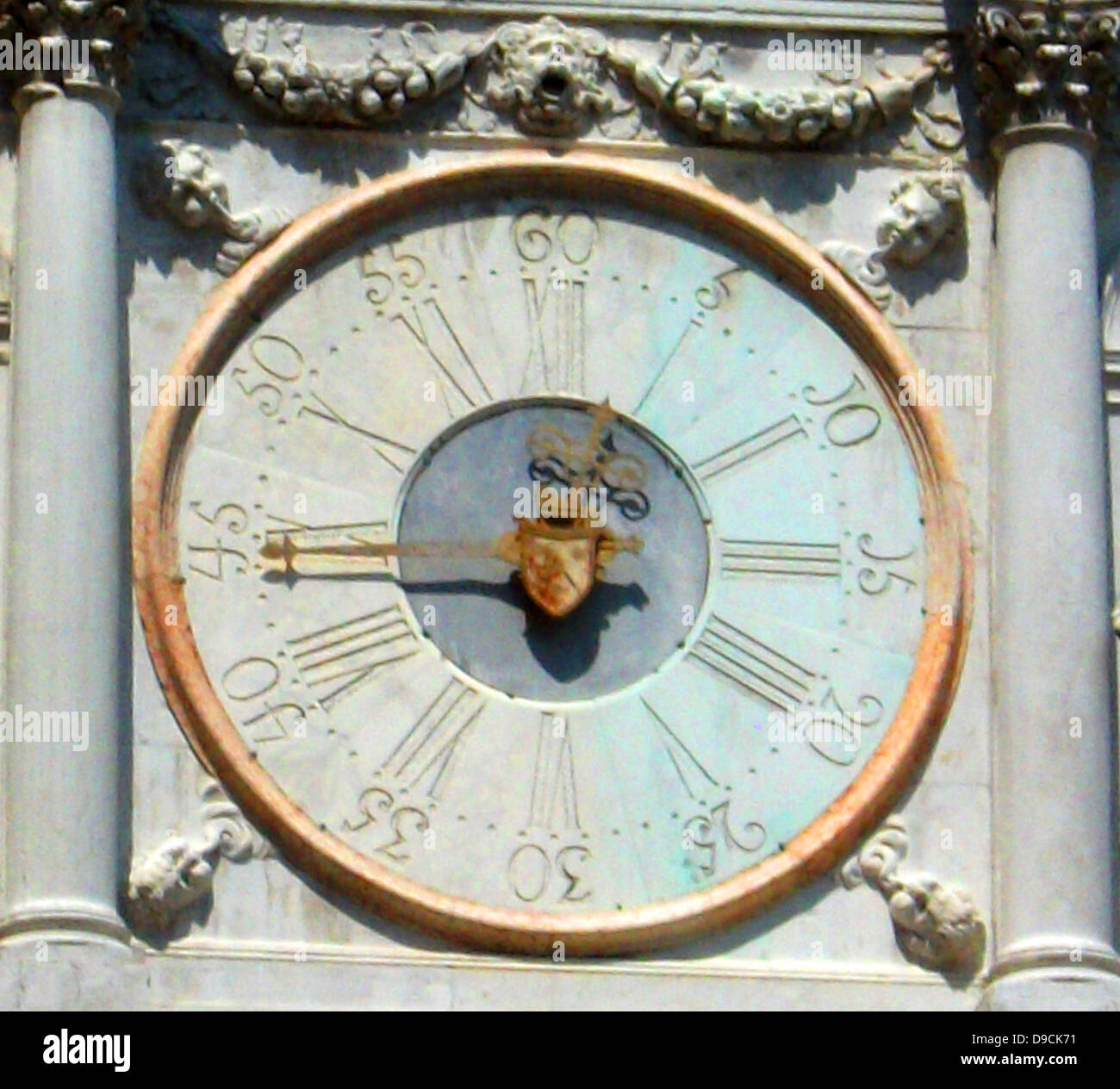 Detail of the Doge's Palace Courtyard, Venice. Built in Venetian Gothic ...