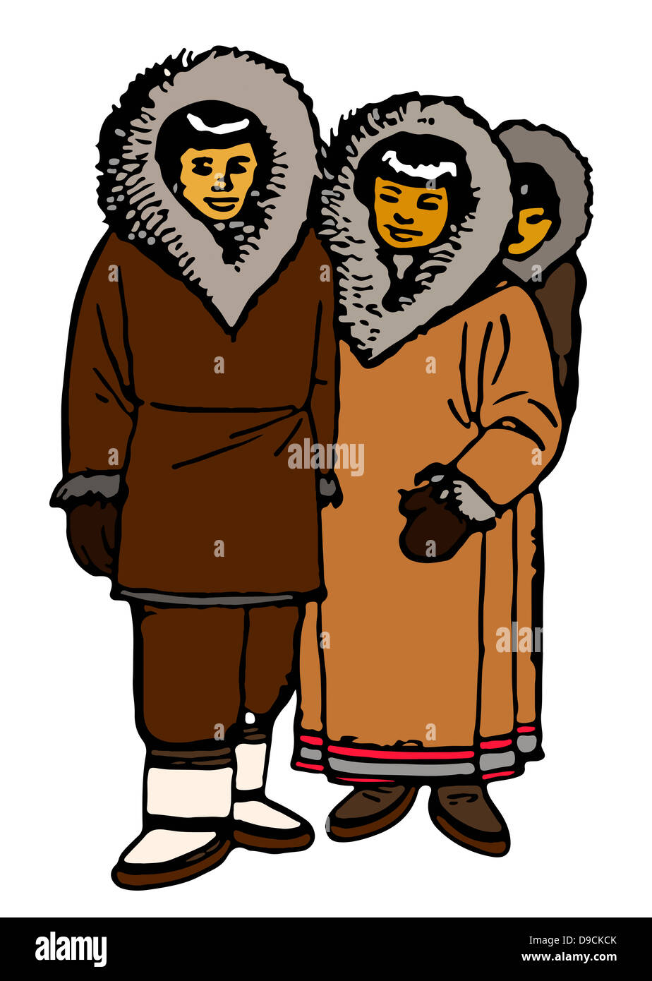 Eskimos family hi-res stock photography and images - Alamy
