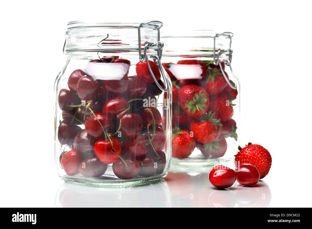 Fruit in the wake-up glass Stock Photo - Alamy